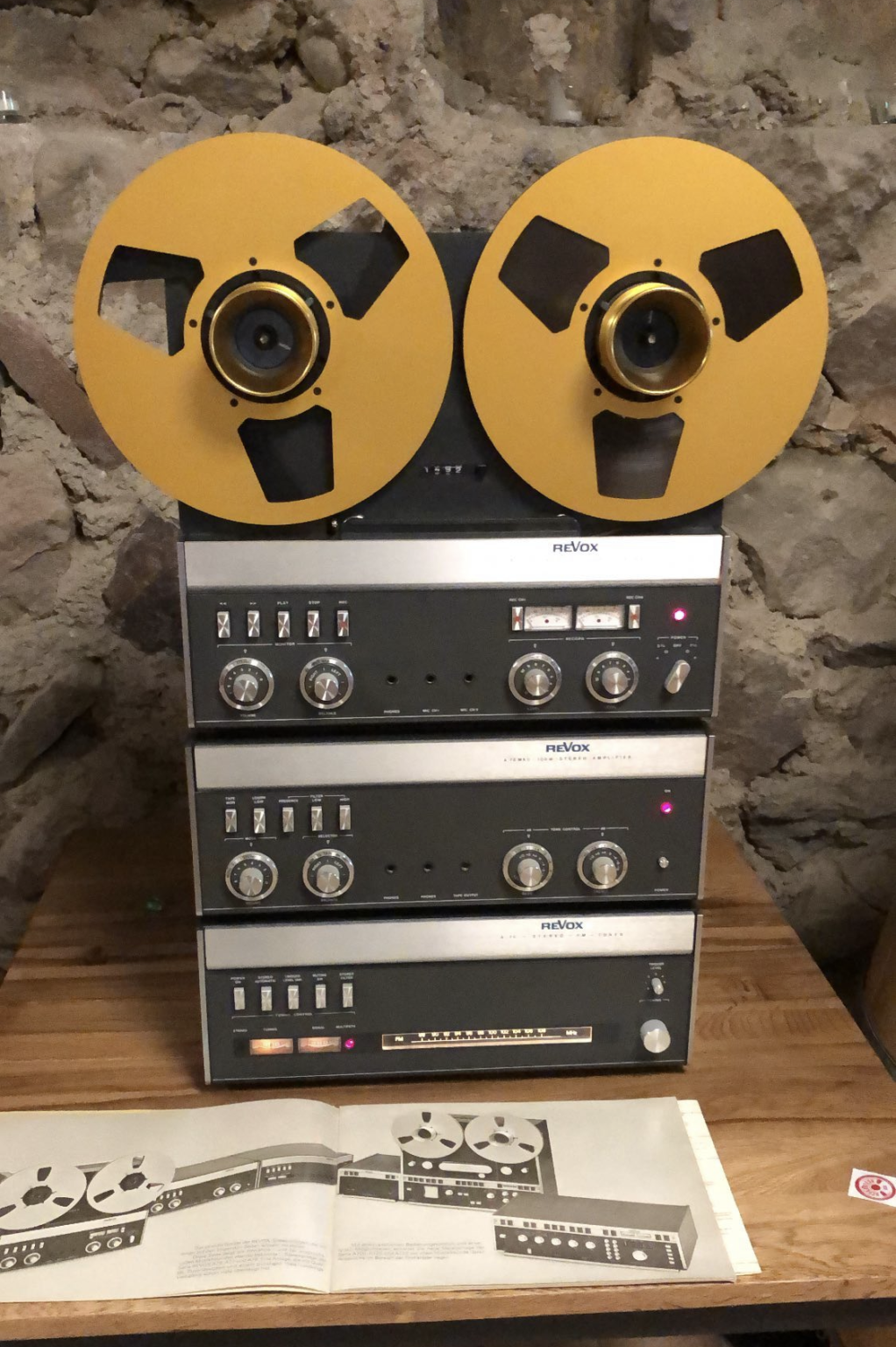 ReVox 70er Serie A78 A77 A76 mit AX4-3 Lautsprechern – Klassik Audio